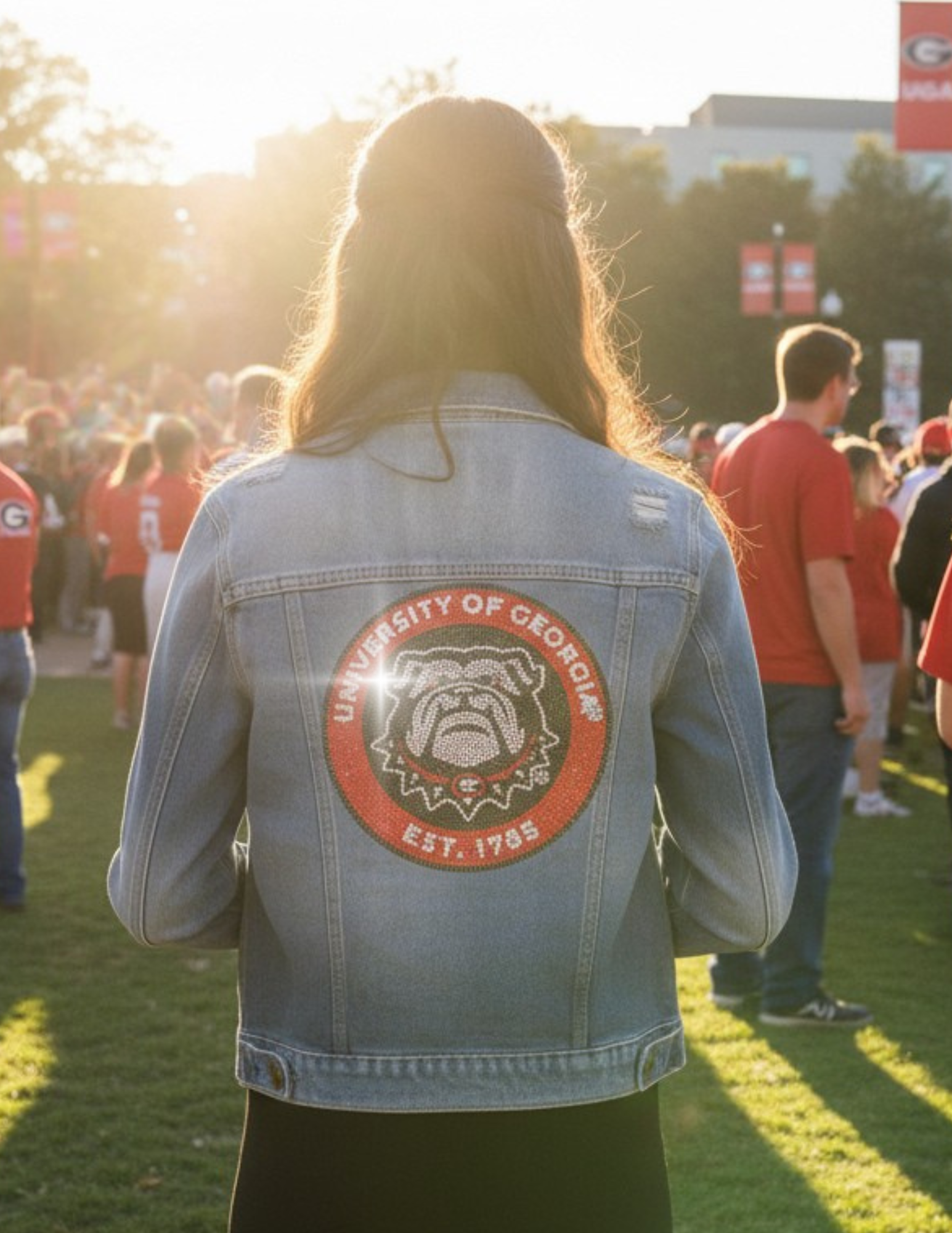 University of Georgia EST. 1785 Blue Denim Jacket | Moving Forward Designs